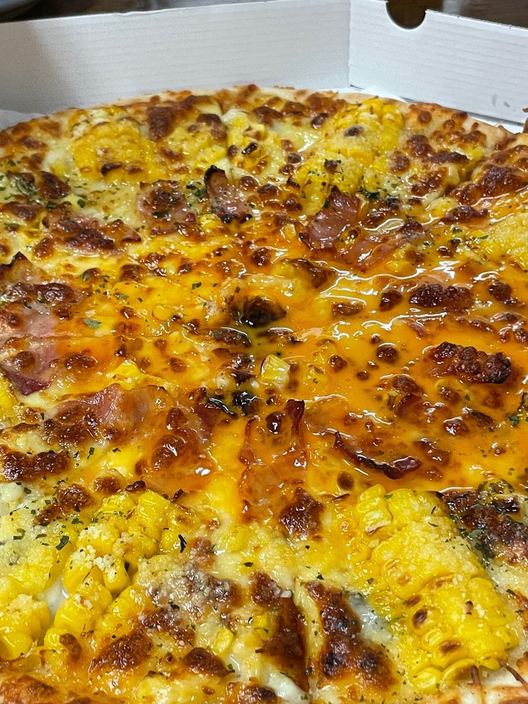 체다 콘치즈 피자 - 빽보이 피자 | 뽈레 Polle